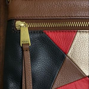 Fossil | Bags | Fossil Patchwork Leather Crossbody | Poshmark
